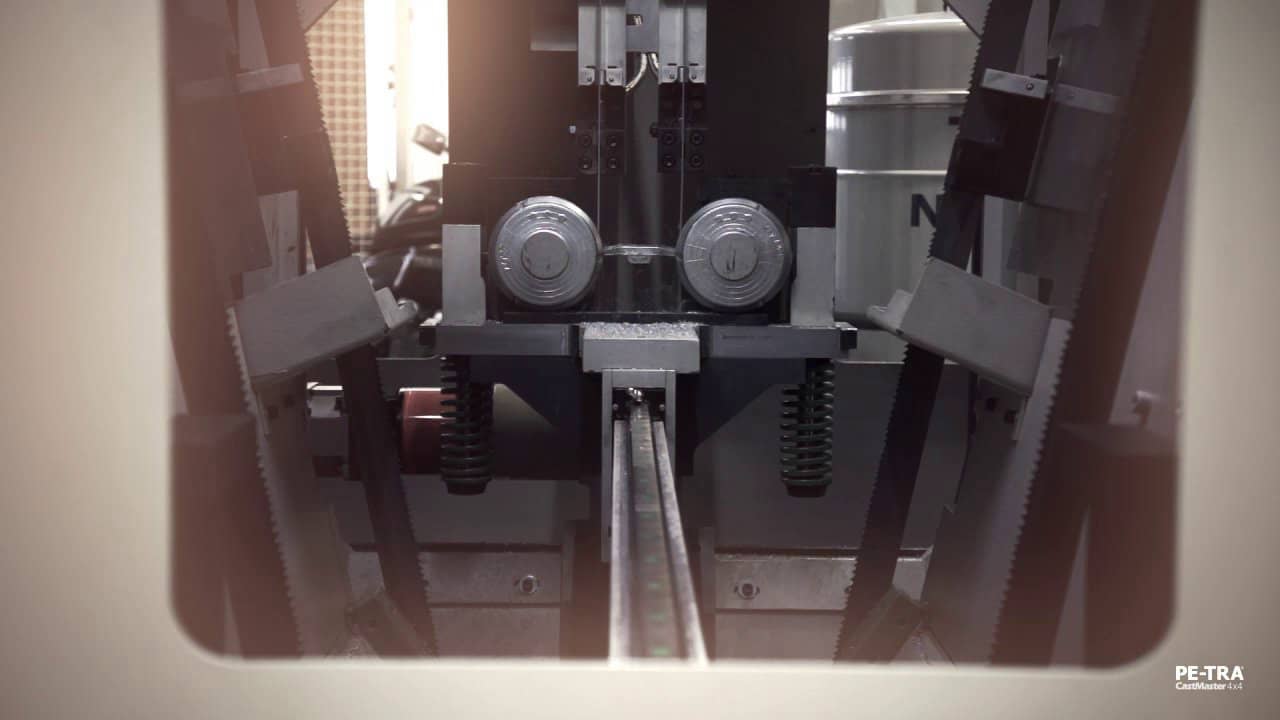 Aluminium Runner and Riser Cutting Machine PETRA CastMaster 4x4 on Vimeo