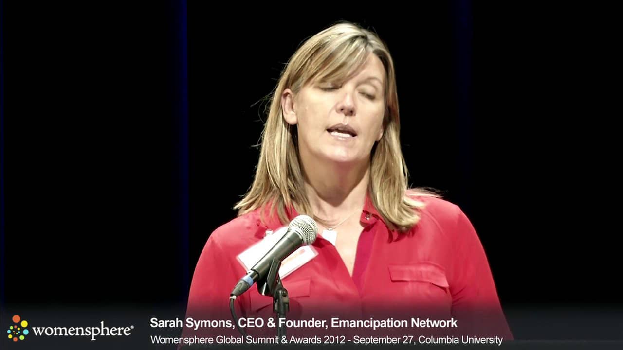 Sarah Symons, CEO & Founder, Emancipation Network on Vimeo
