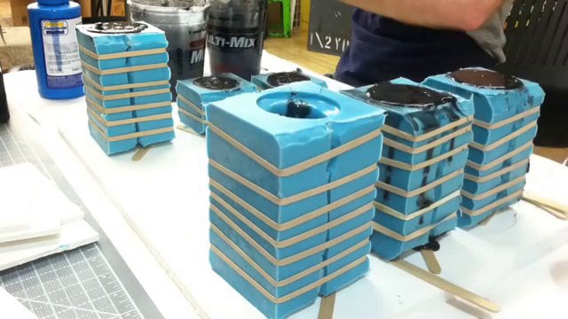 pouring rubber on Vimeo