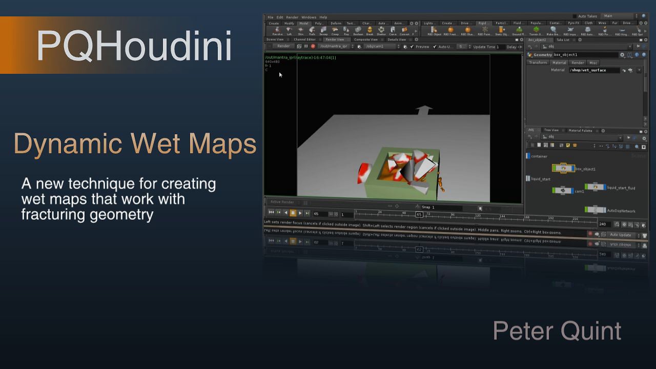Dynamic Wet Maps Houdini 12 on Vimeo
