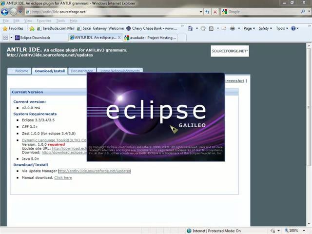 Setting up ANTLR 3.x in Eclipse 3.5 on Vimeo