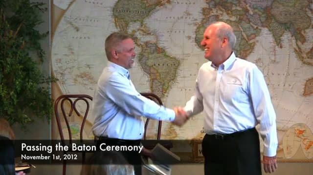 Passing the Baton | Jeff Denlinger and Hans Finzel on Vimeo