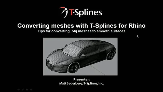Converting meshes to T-Splines (webinar) on Vimeo