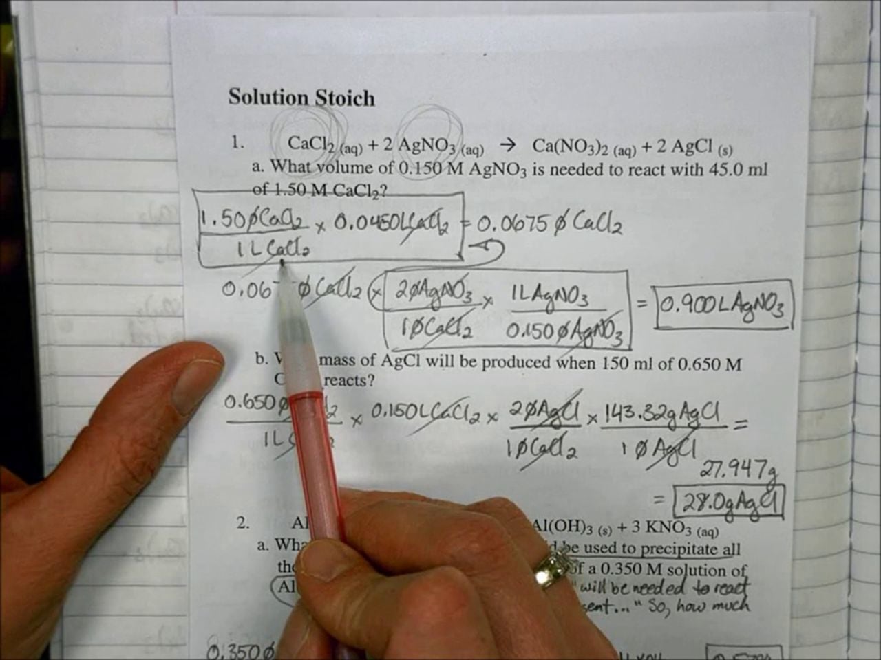 11.10.12 Solution Stoichiometry Ws on Vimeo