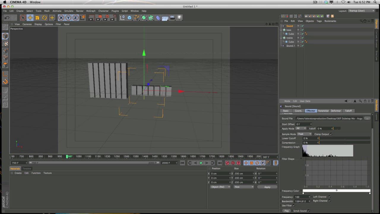 Cinema 4D - sound effector on Vimeo