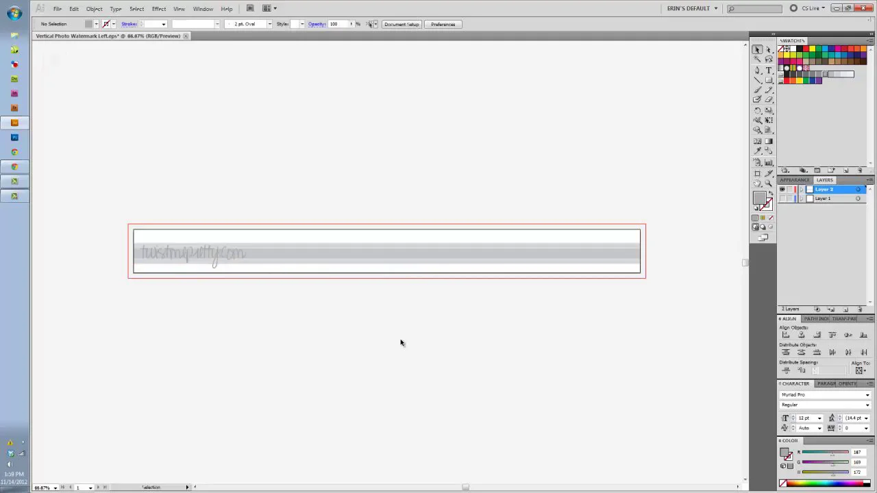Adjusting Your Watermark in AI on Vimeo