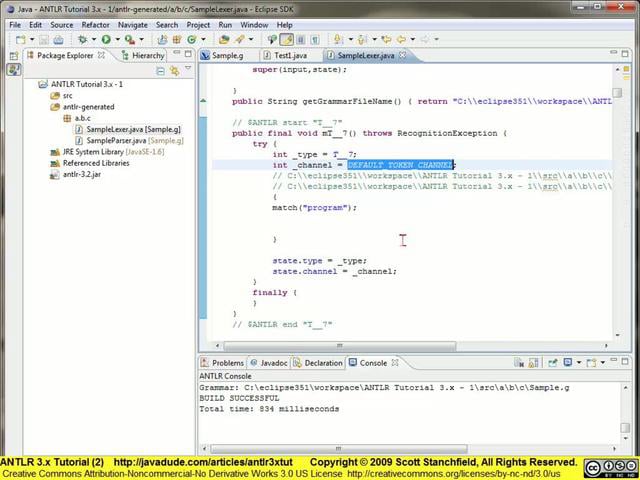 ANTLR 3.x Tutorial - Part 2