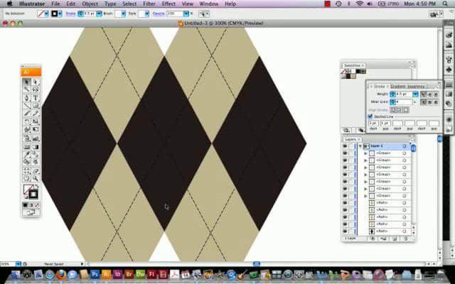 How to Create a Seamless Argyle Pattern in Illustrator on Vimeo