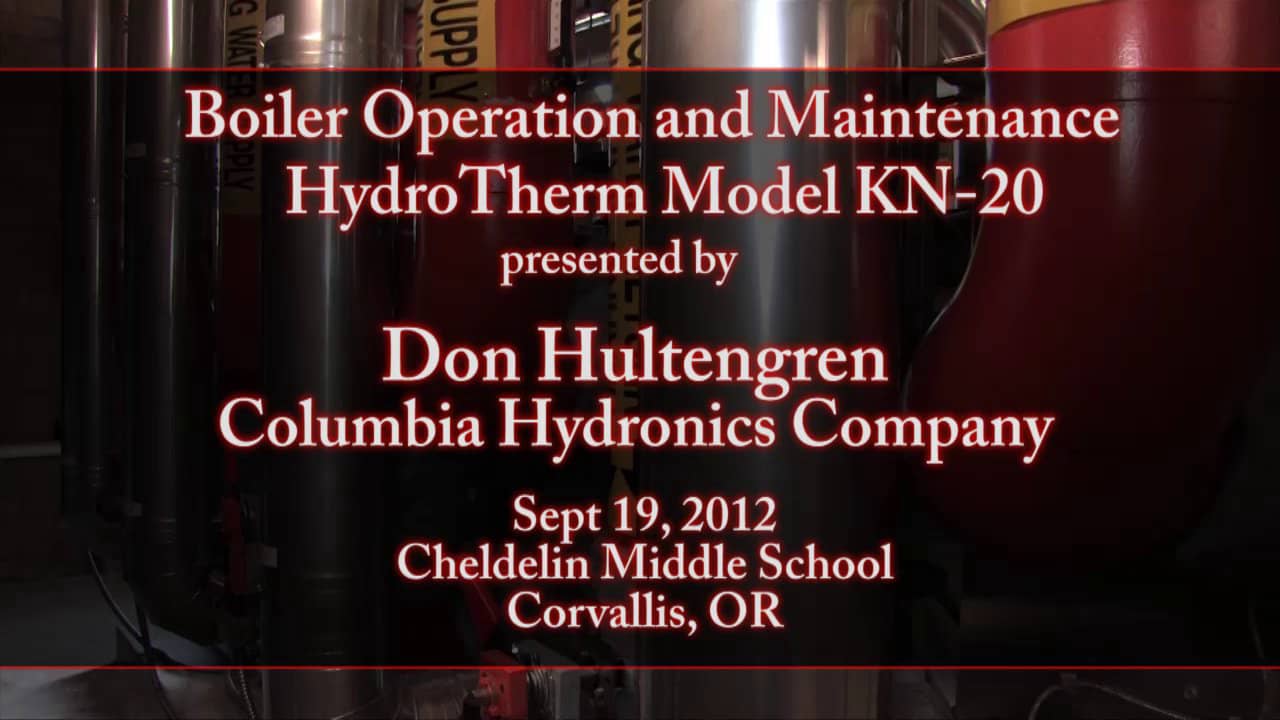 Boiler Operation & Maintenance - HydroTherm Model KN-20 on Vimeo