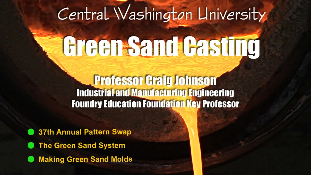 Making Green Sand Molds - CWU Casting Video