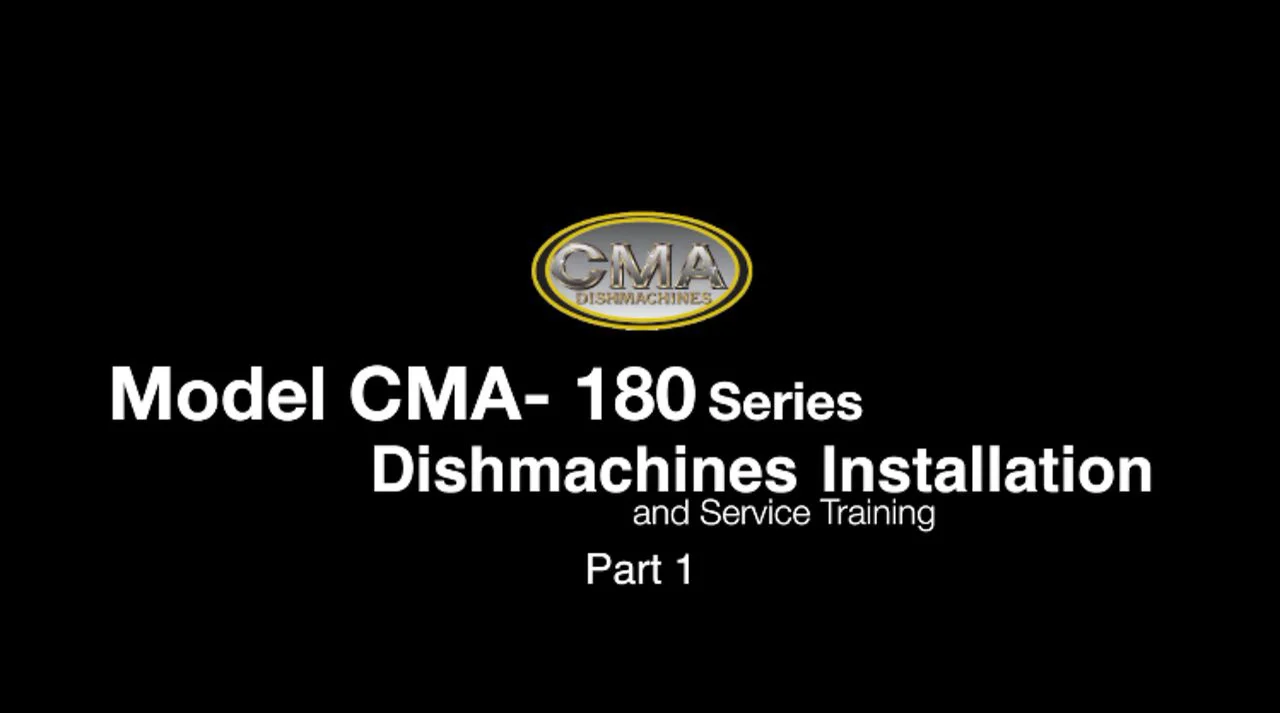 CMA Model 180 Upright Series Installation and Service video Part# 1