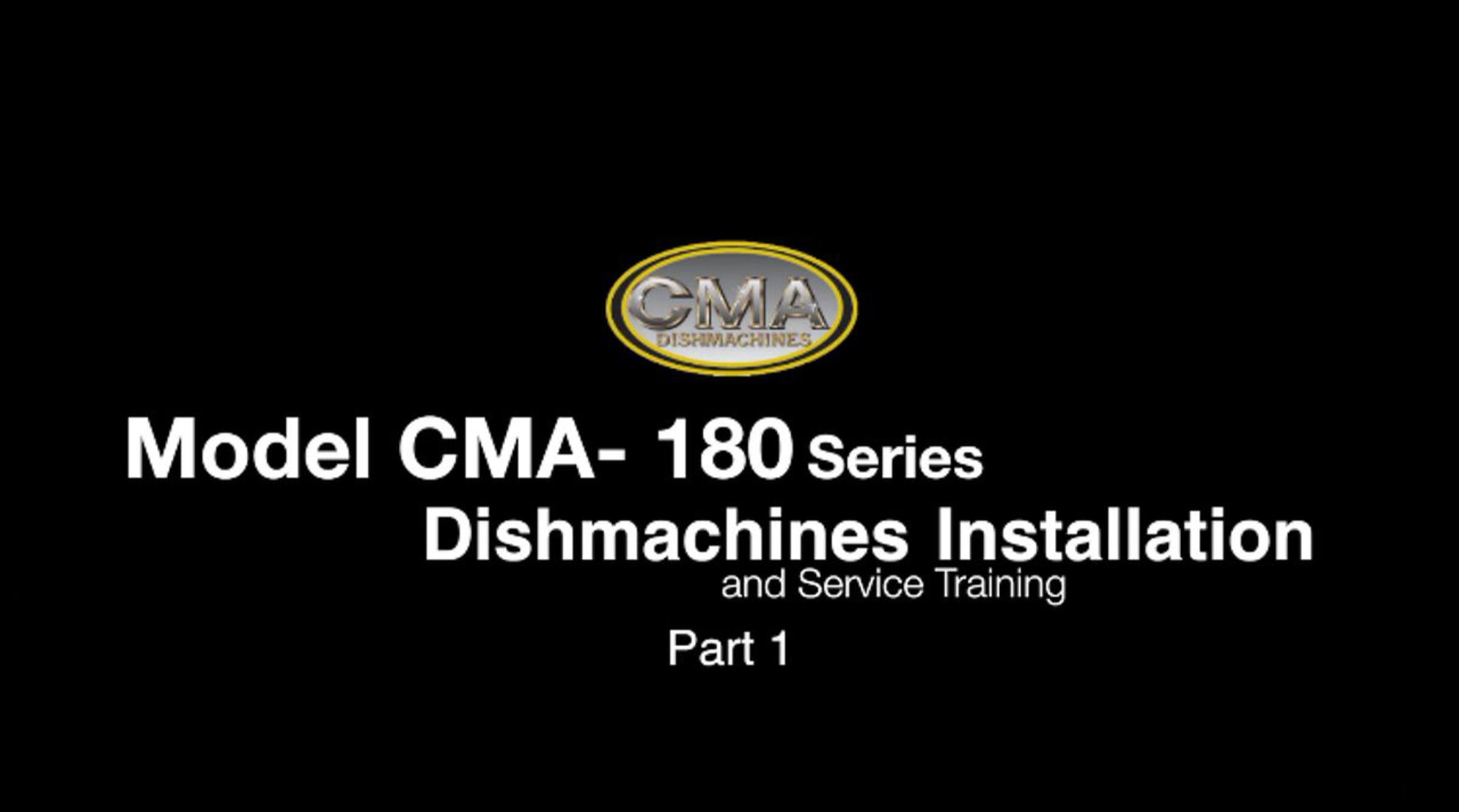 CMA Model 180 Upright Series Installation and Service video Part# 1