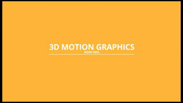 3D Motion Graphics Demo Reel