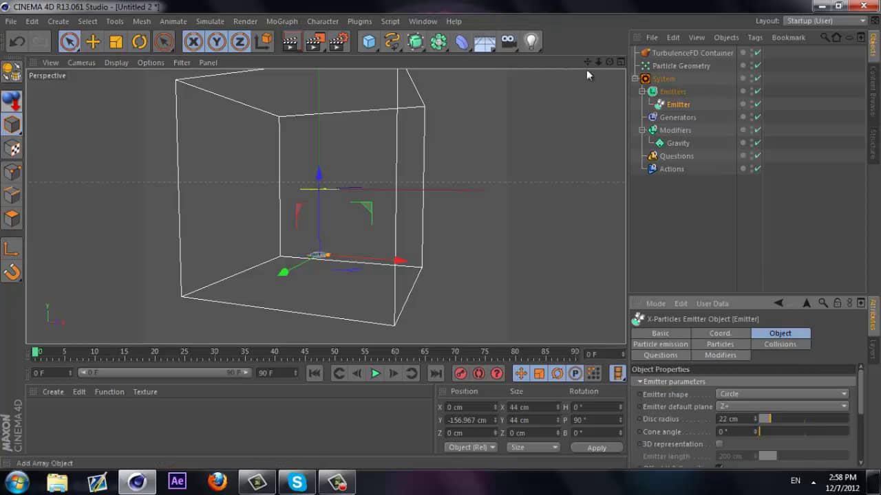 CINEMA 4D - X Particle + TurbulenceFD - Tutorial on Vimeo