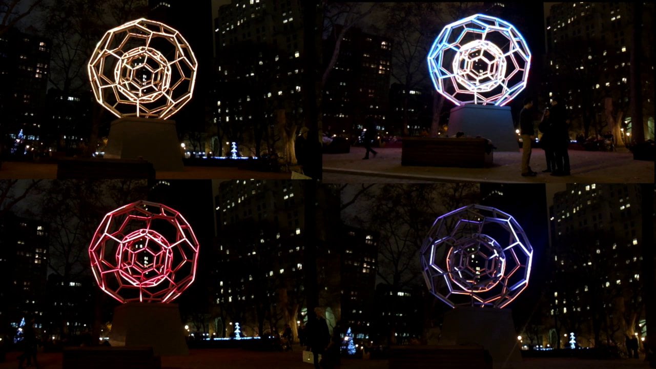 Zenonite Command Orb in Madison Square Park X 4 on Vimeo