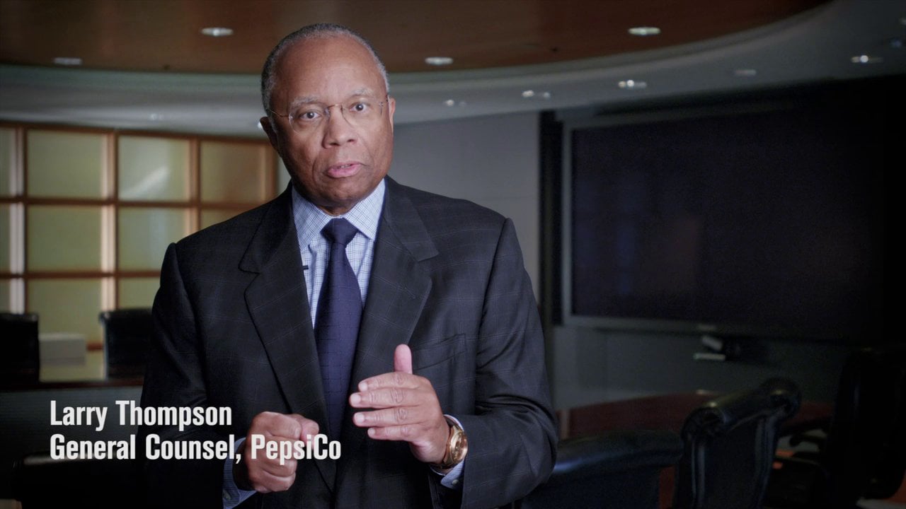 Larry Thompson, General Counsel PepsiCo on Vimeo
