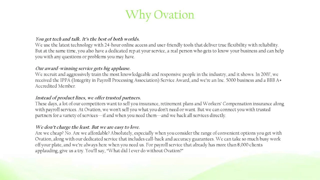Ovation Payroll Online Ribbon Cutting on Vimeo