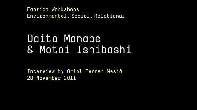 DAITO MANABE - INTERVIEW on Vimeo