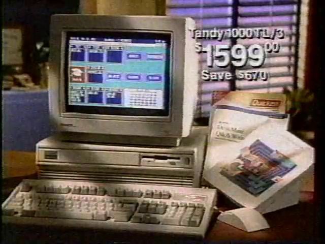Tandy 1000 TL/3 System on Vimeo