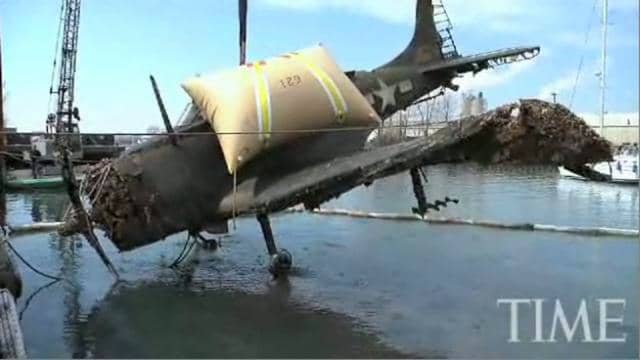 WWII Aircraft Recovered from Lake Michigan on Vimeo