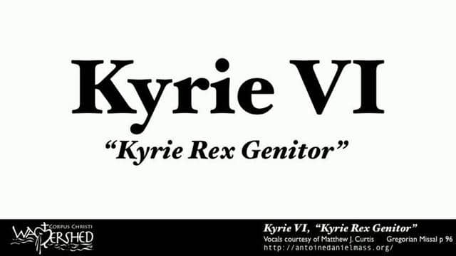 Kyrie VI, "Kyrie Rex Genitor", Vocals by Matthew J Curtis. on Vimeo