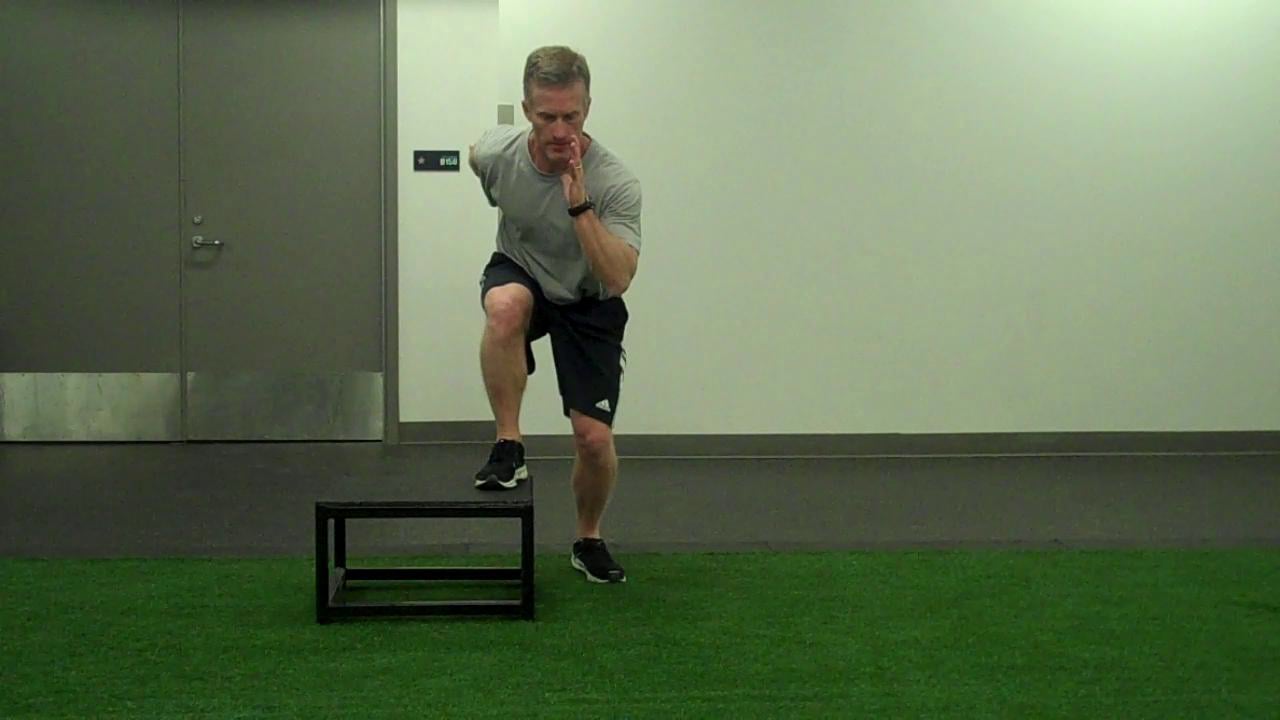 Low box single leg plyo step up's on Vimeo