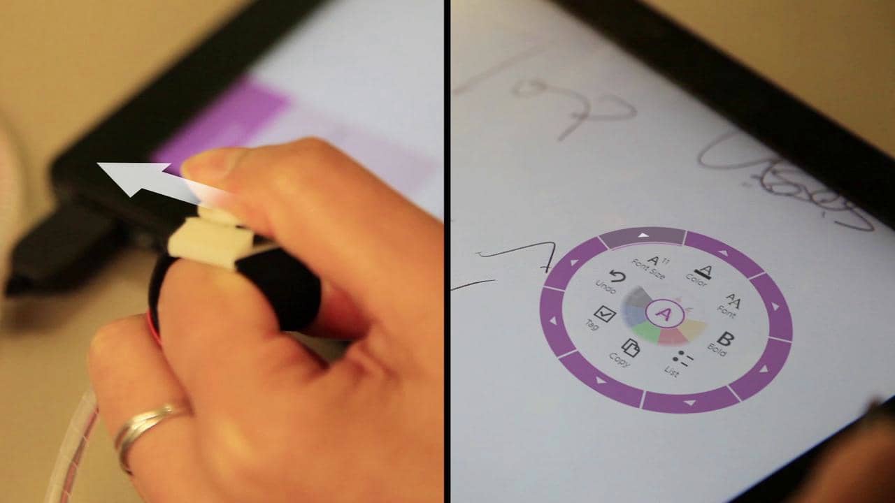 Stylus&Ring Demo in Radial Menu Scenario on Vimeo