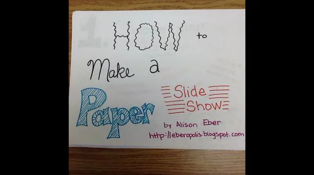 How to Make a Paper Slide Show on Vimeo