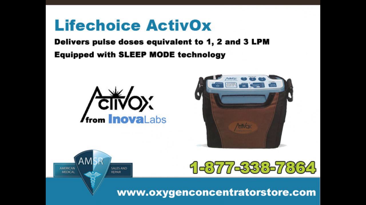 Lifechoice ActivOx Portable Oxygen Concentrator on Vimeo
