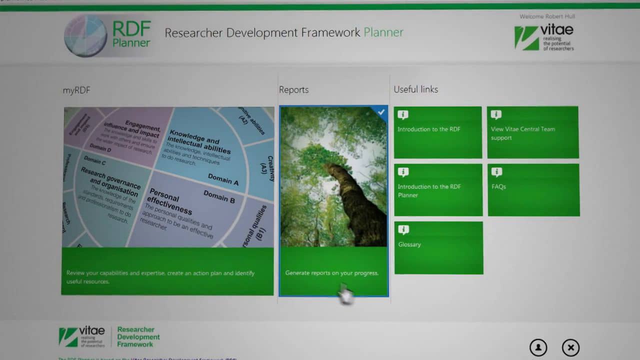 The-new-Vitae-Researcher-Development-Framework-Planner on Vimeo