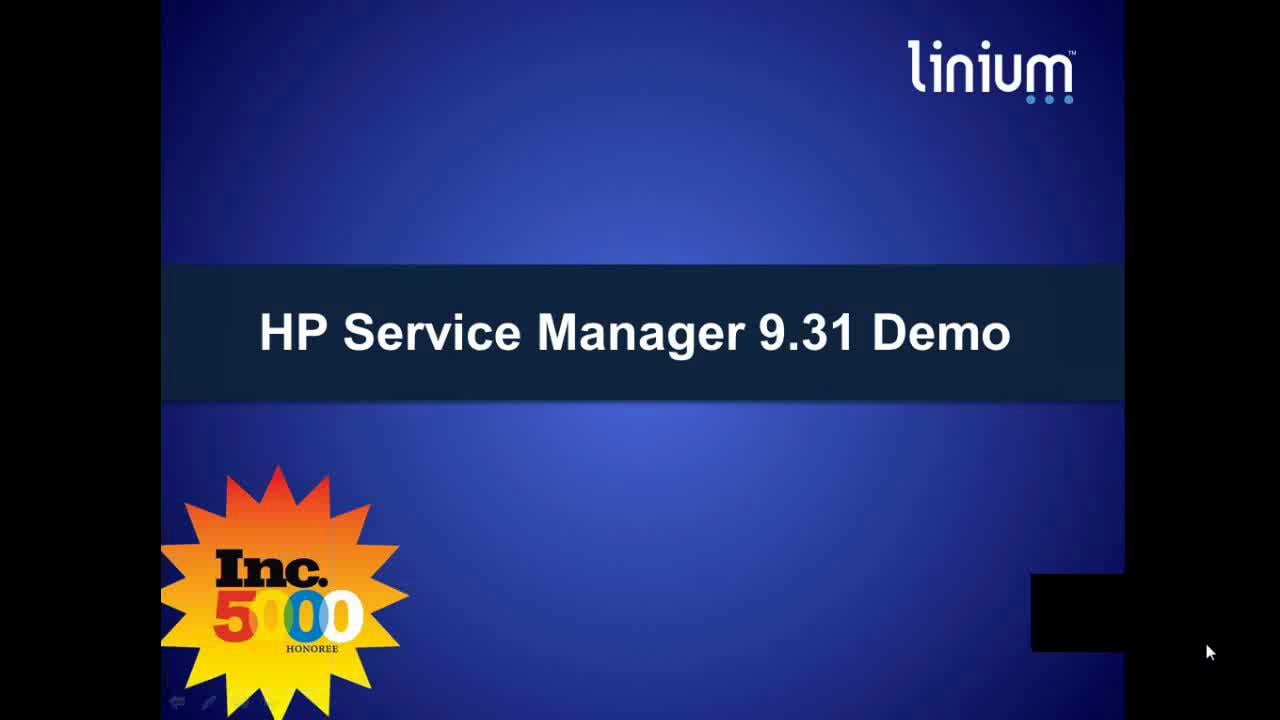 HP Service Manager 9.31 Demo on Vimeo