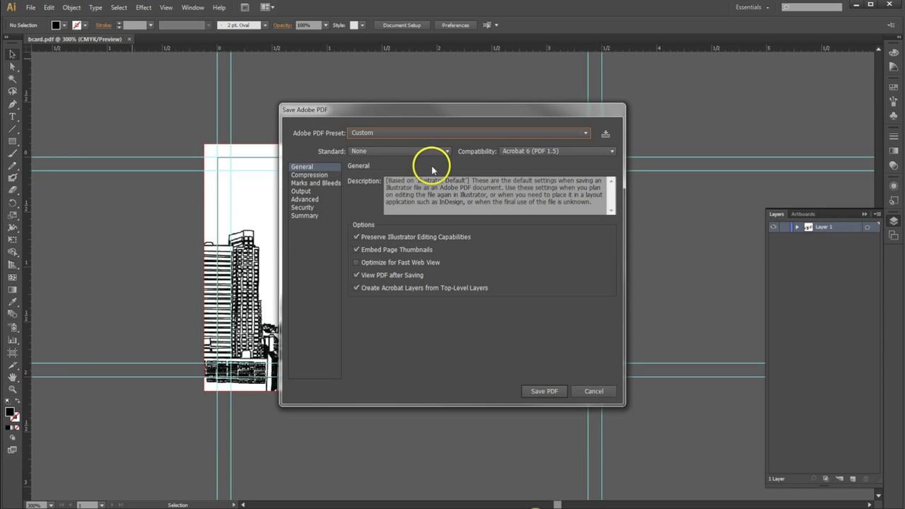 How To Create A Print Ready PDF File In Illustrator on Vimeo
