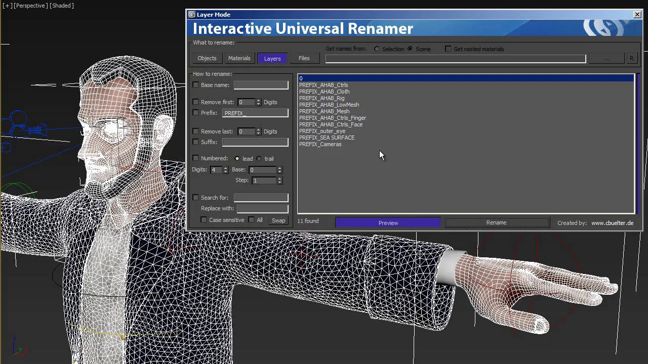 Interactive Universal Renamer MAXScript
