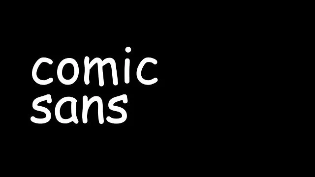 Comic Sans