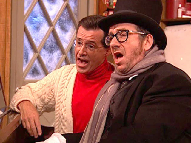 A Colbert Christmas - Elvis Costello/Stephen Colbert Duet