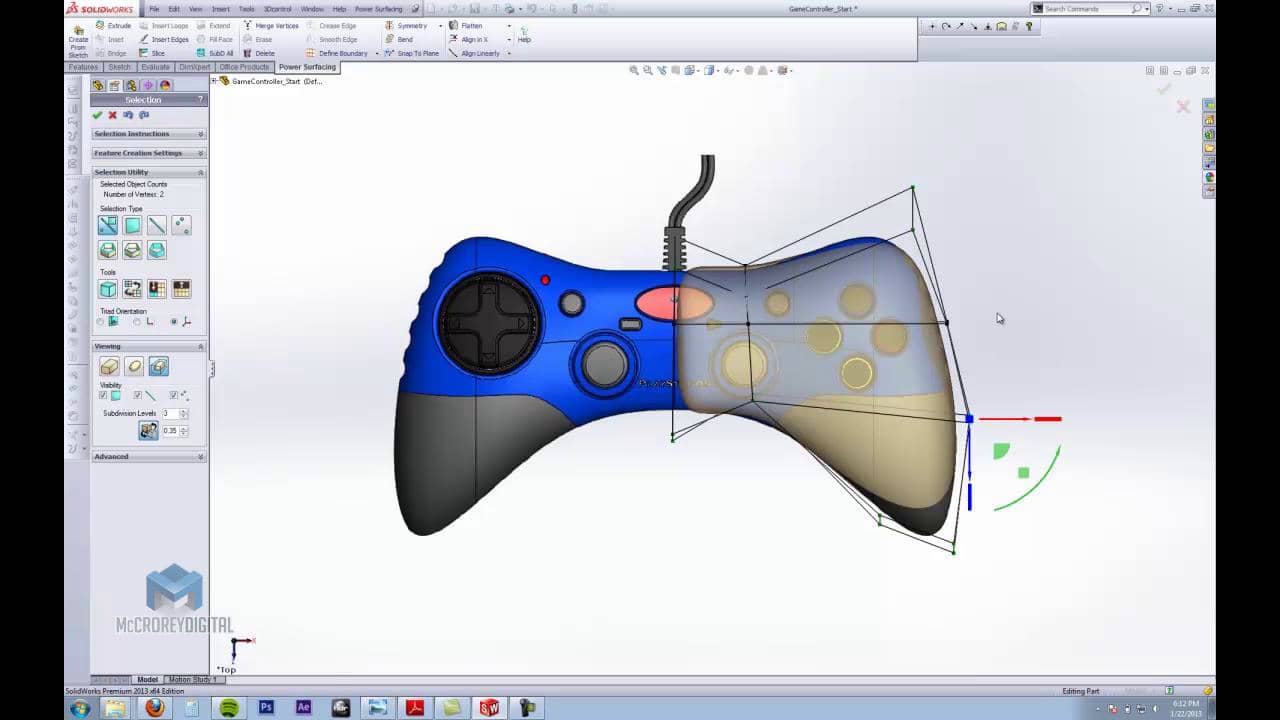 Solidworks SDS modeling - GameController Tutorial on Vimeo