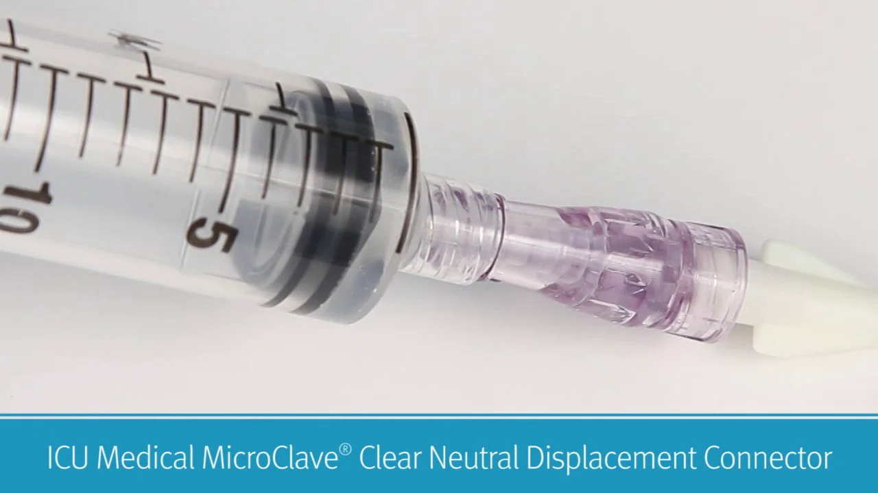 IV Connectors - Blood Flush MicroClave Clear on Vimeo