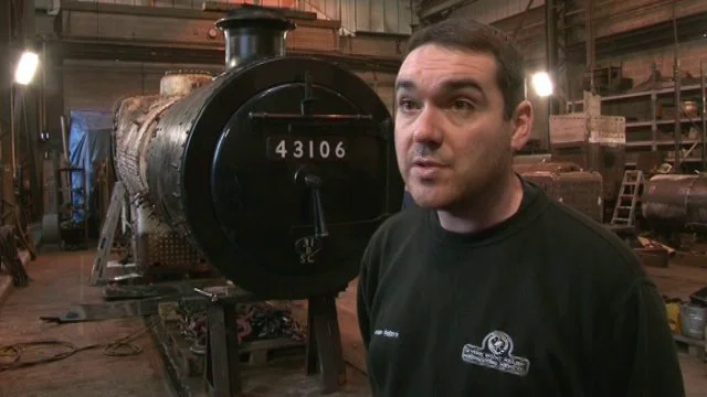 Duncan Ballard from the Severn Valley Railway speaking about the engine ...