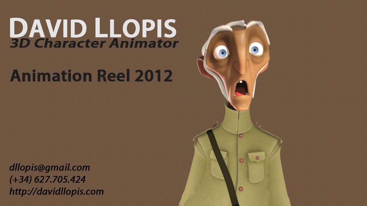 David Llopis Animation Reel 2012 on Vimeo