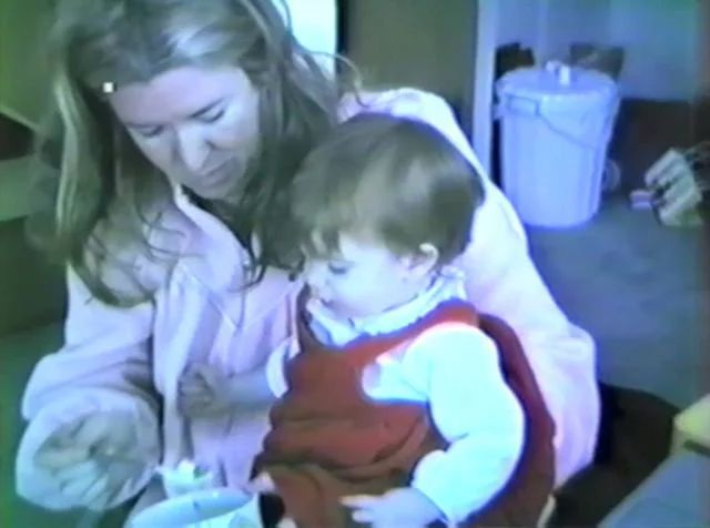 Lily and Liza in the living room. 1986 on Vimeo
