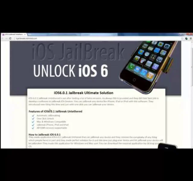 Apple iOS 6.0.1 Jailbreak iPhone 3GS, Ipad 2G Touch, iPod on Vimeo