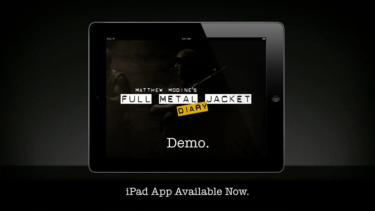 FULL METAL JACKET DIARY iPad App Demo Video