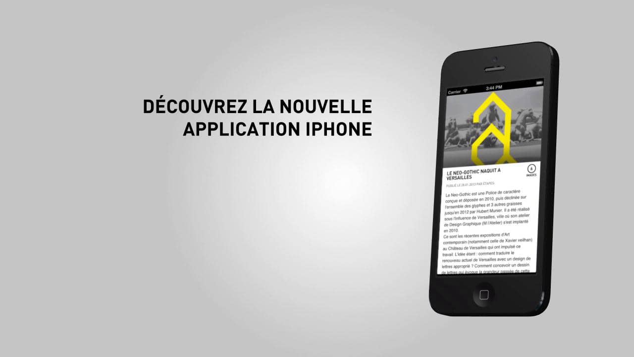 étapes: app for iPhone v2 on Vimeo