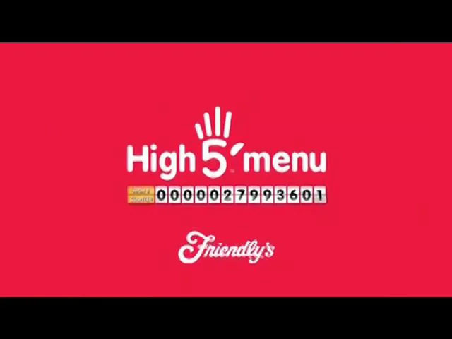 Friendlys High Five TV spot on Vimeo