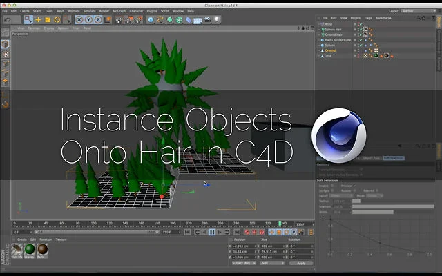 Cinema 4D Tutorial: Instance Objects onto Hair in C4D on Vimeo