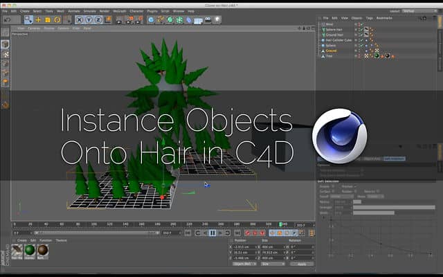 Cinema 4D Tutorial: Instance Objects onto Hair in C4D on Vimeo