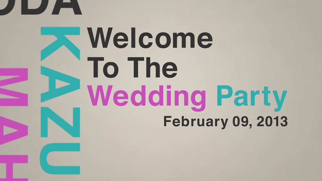 NODA WEDDING PARTY MOVIE 2013 on Vimeo