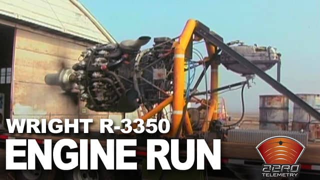 Wright R-3350 Radial Engine Start on Vimeo