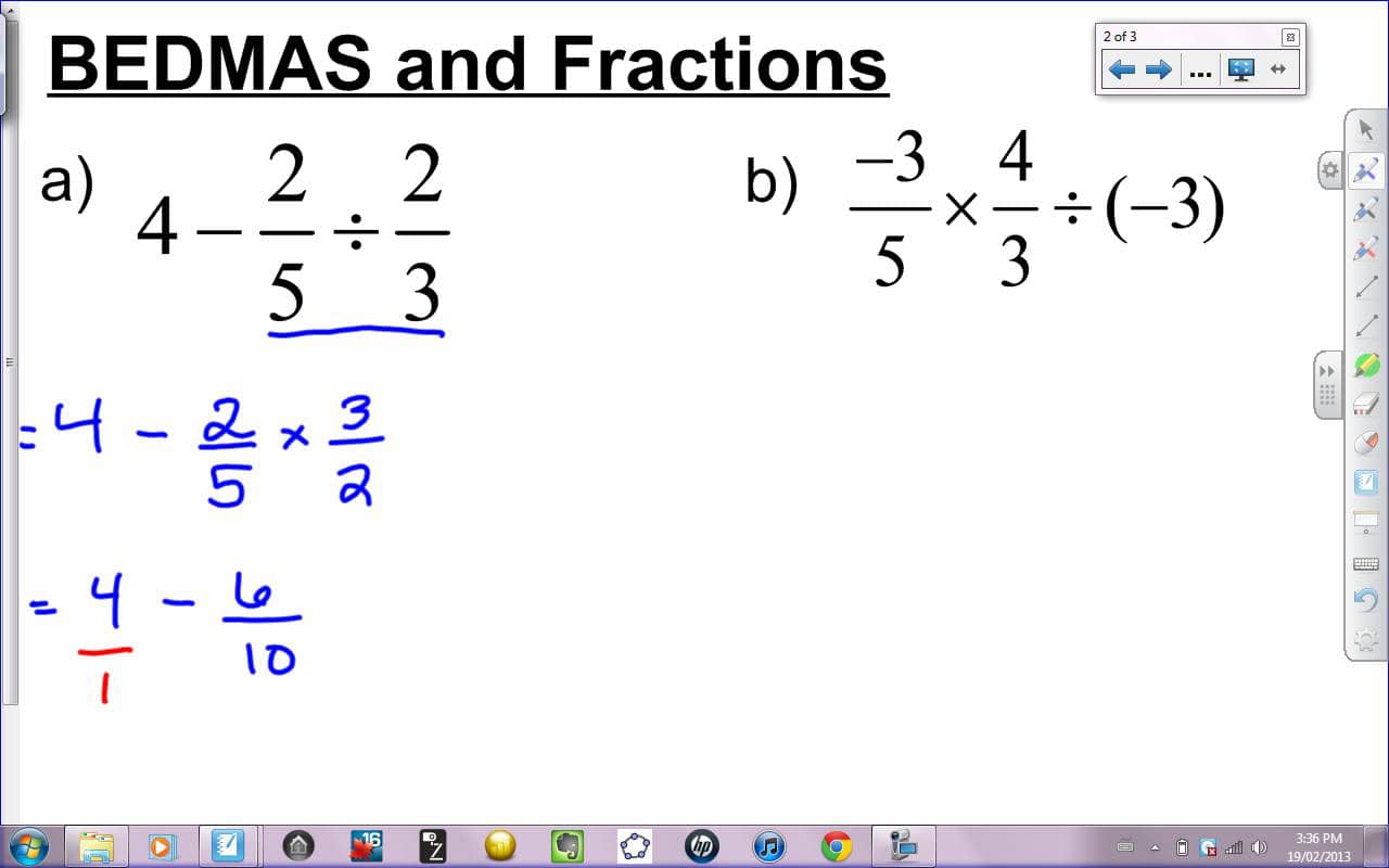 BEDMAS and Fractions on Vimeo