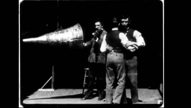 Dickson Experimental Sound Film (First live-recording) 1894 on Vimeo